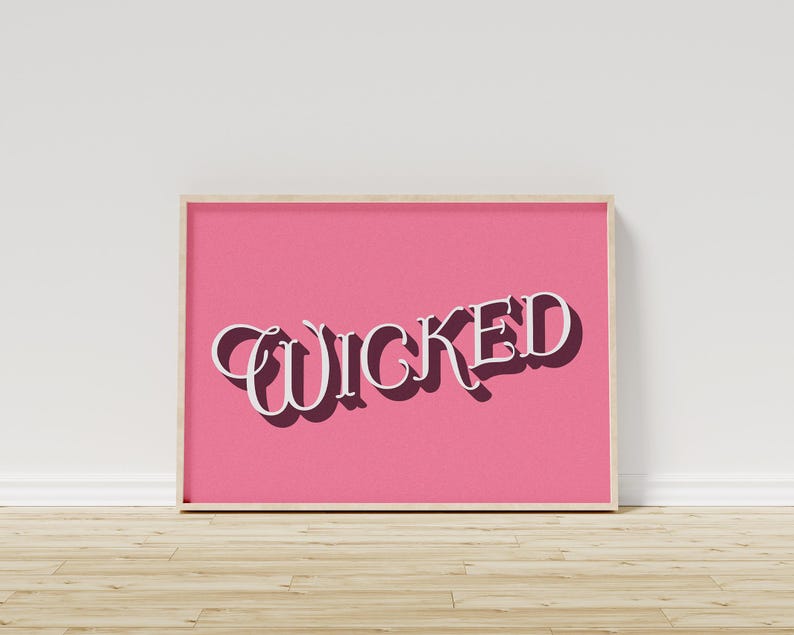 CUSTOM Wicked Movie Title Poster: Personalized Art Print | DIGITAL ...