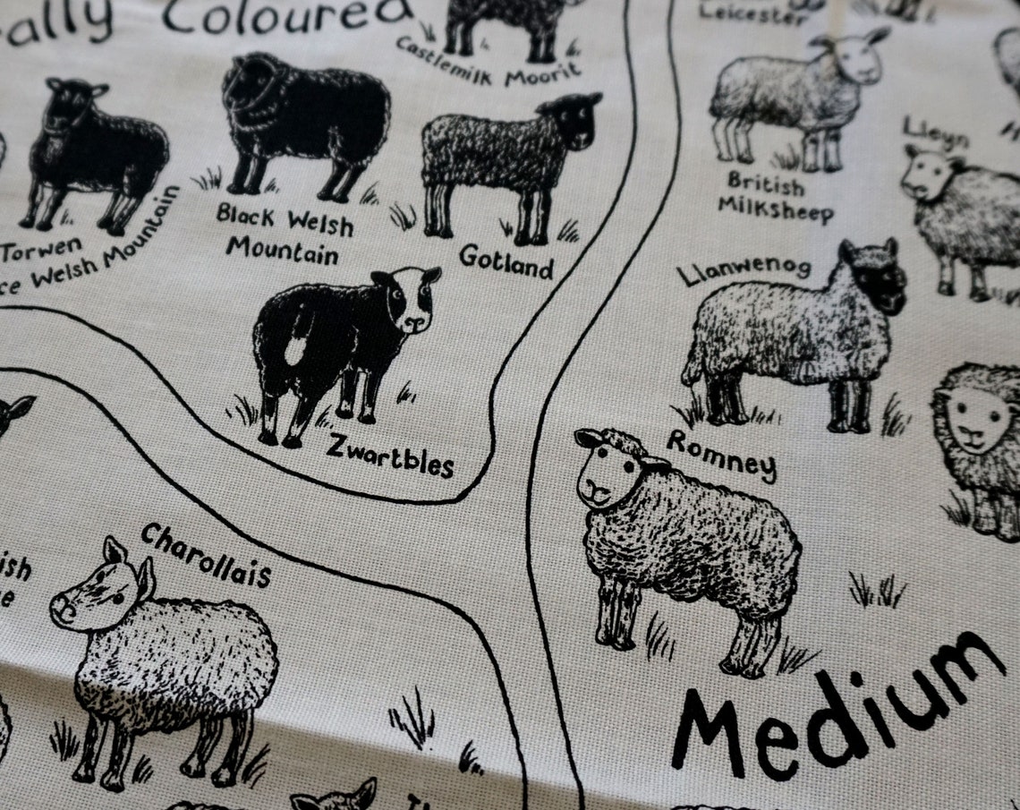 Tea Towel British Sheep Breeds - Etsy