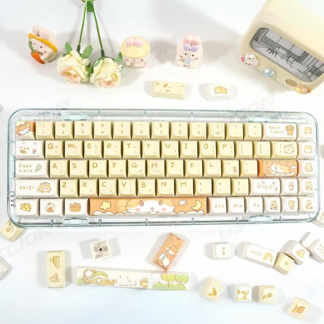 YELLOW HAMSTER Keycaps | Custom Keycaps Set | Artisan Keycaps Pbt | XDA ...