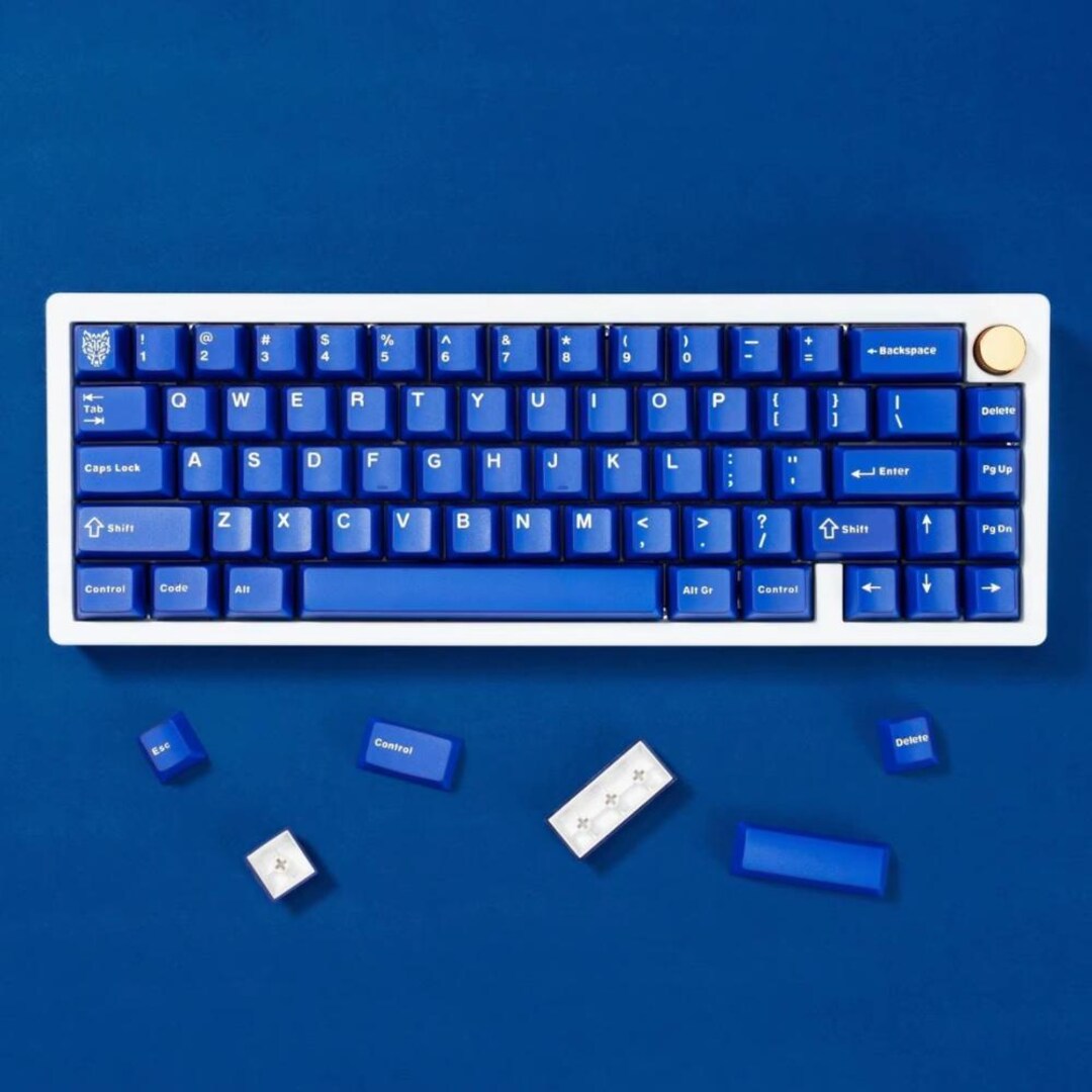 BLUE FADE Keycaps | Custom Keycaps Set | Artisan Keycaps PBT | Cherry ...