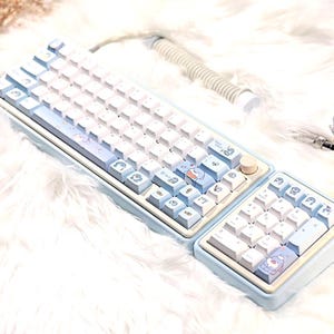 CUTE SHARK Keycaps Custom Keycaps Set Artisan Keycaps PBT Cherry ...