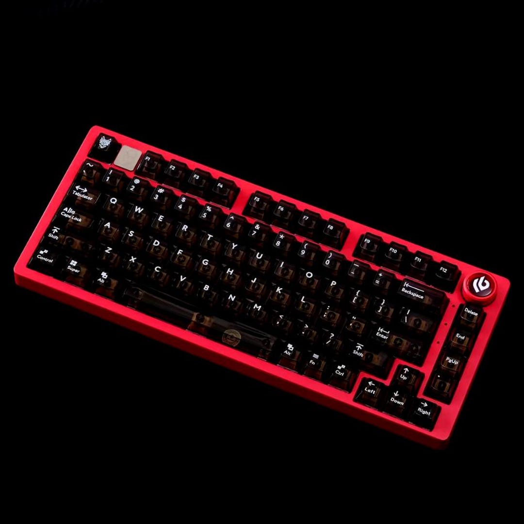 BLACK TRANSPARENT Keycaps | Custom Keycaps Set | Artisan Keycaps PBT ...