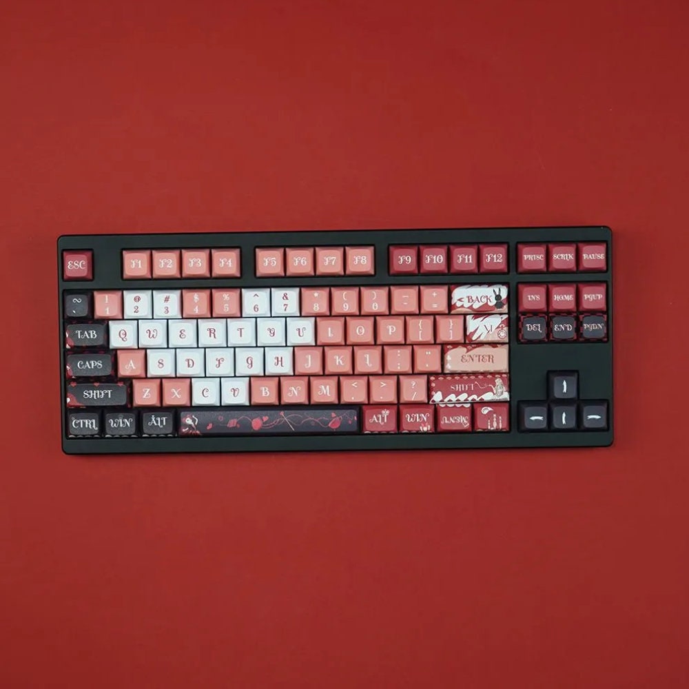 RED ALICE Keycaps Custom Keycaps Set Artisan Keycaps Pbt XDA Profile ...