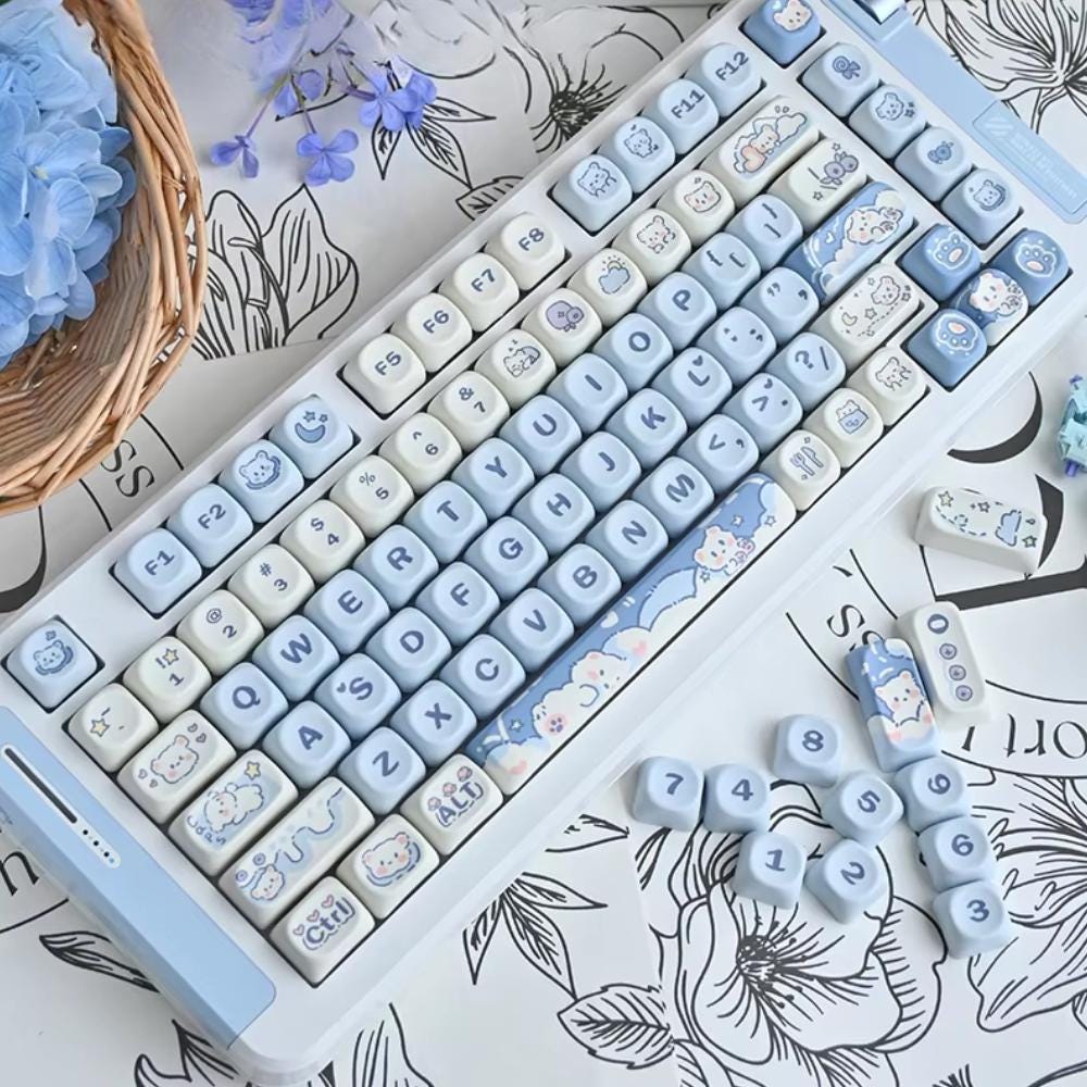 ICE CREAM Keycaps | Custom Keycaps Set | Artisan Keycaps Pbt | MOA ...