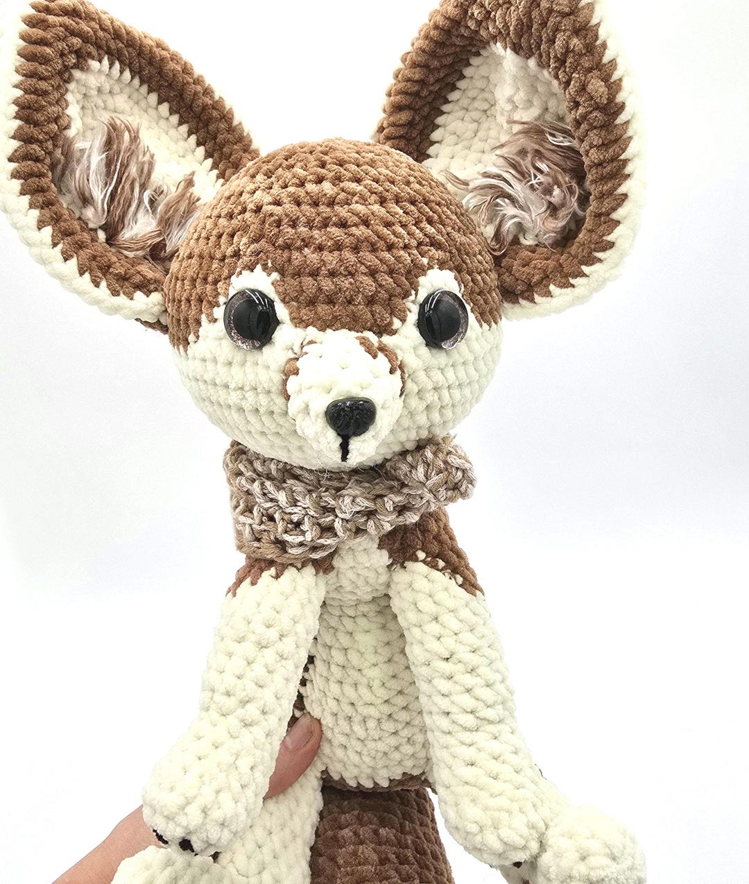 Crochet Chenille Fennec Fox Amigurumi – Handmade Plush Toy - Etsy