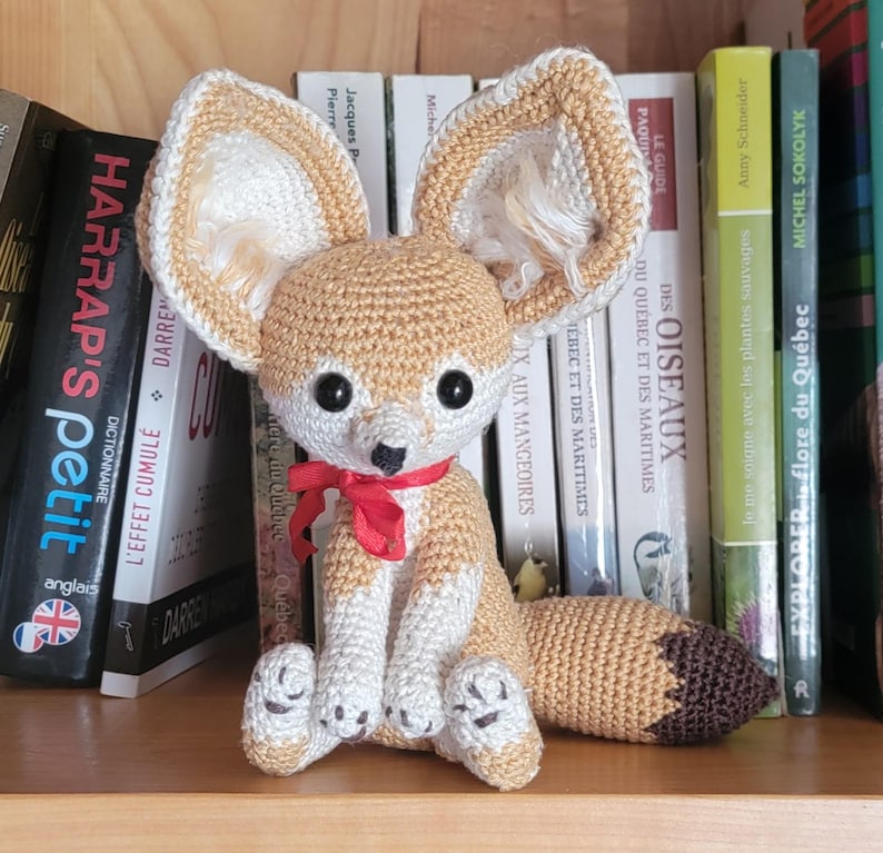 Fennec Fox Amigurumi Crochet Pattern – No Sew Legs & Head | PDF (FR/EN ...