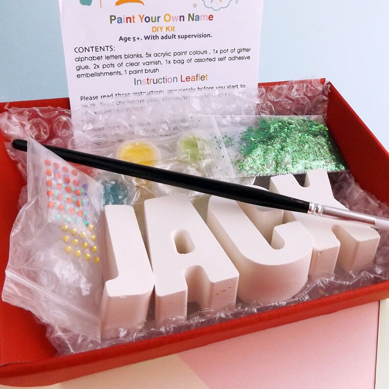 Paint Your Own Name Craft Kit Painting Craft Kit for | Etsy