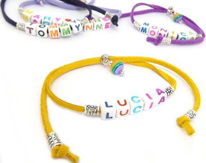 Personalised Name Friendship Bracelet - Choice of 18 Colours- Bulk ...