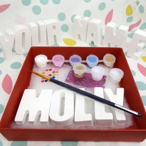 Paint Your Own Name Craft Kit - Painting Craft Kit for Children in Gift ...