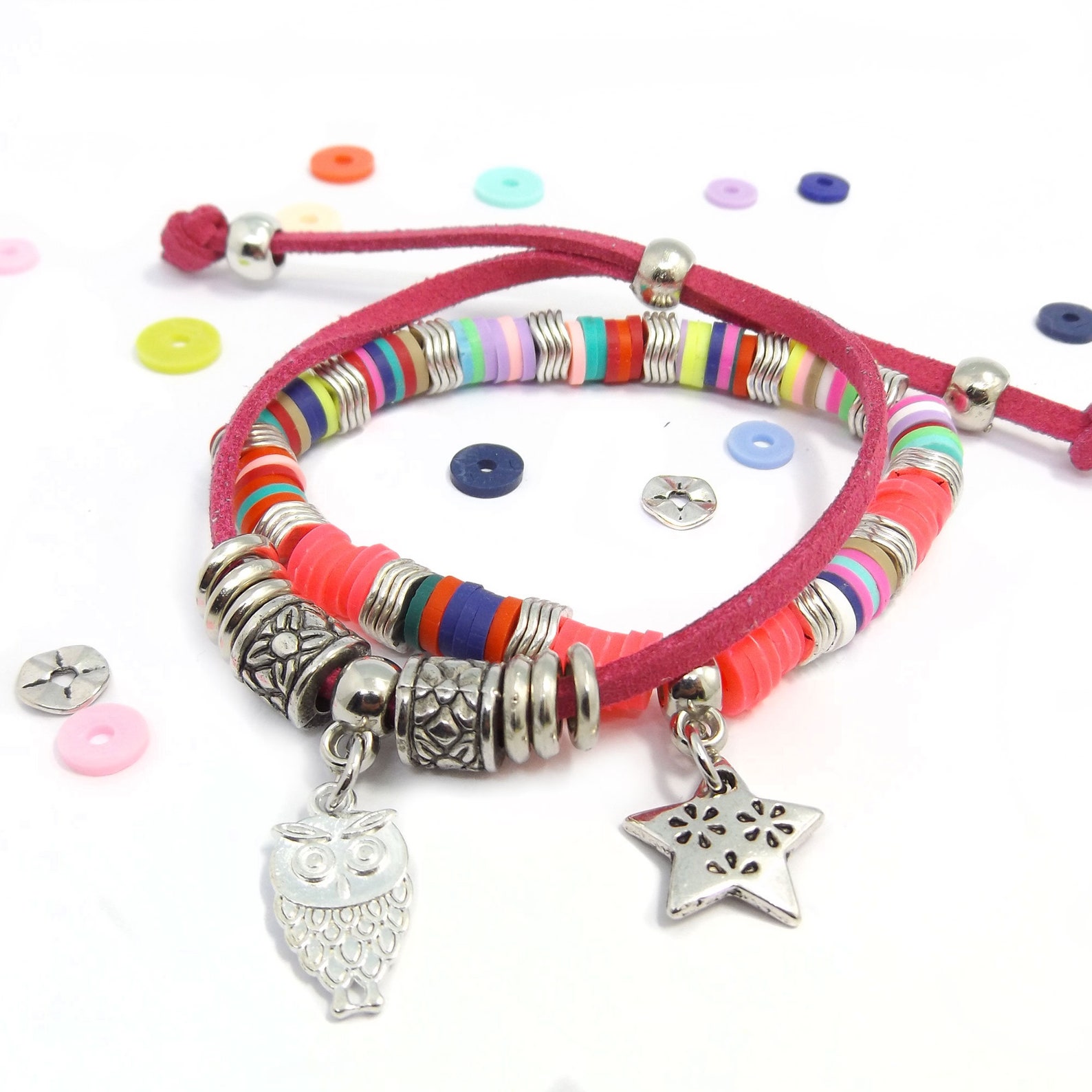 DIY Kit Make Your Own Bracelets Set of 2 Stacking Bracelets - Etsy UK