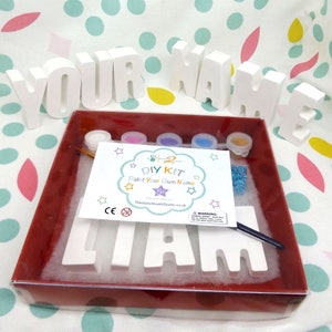 Paint Your Own Name Craft Kit - Painting Craft Kit for Children in Gift ...