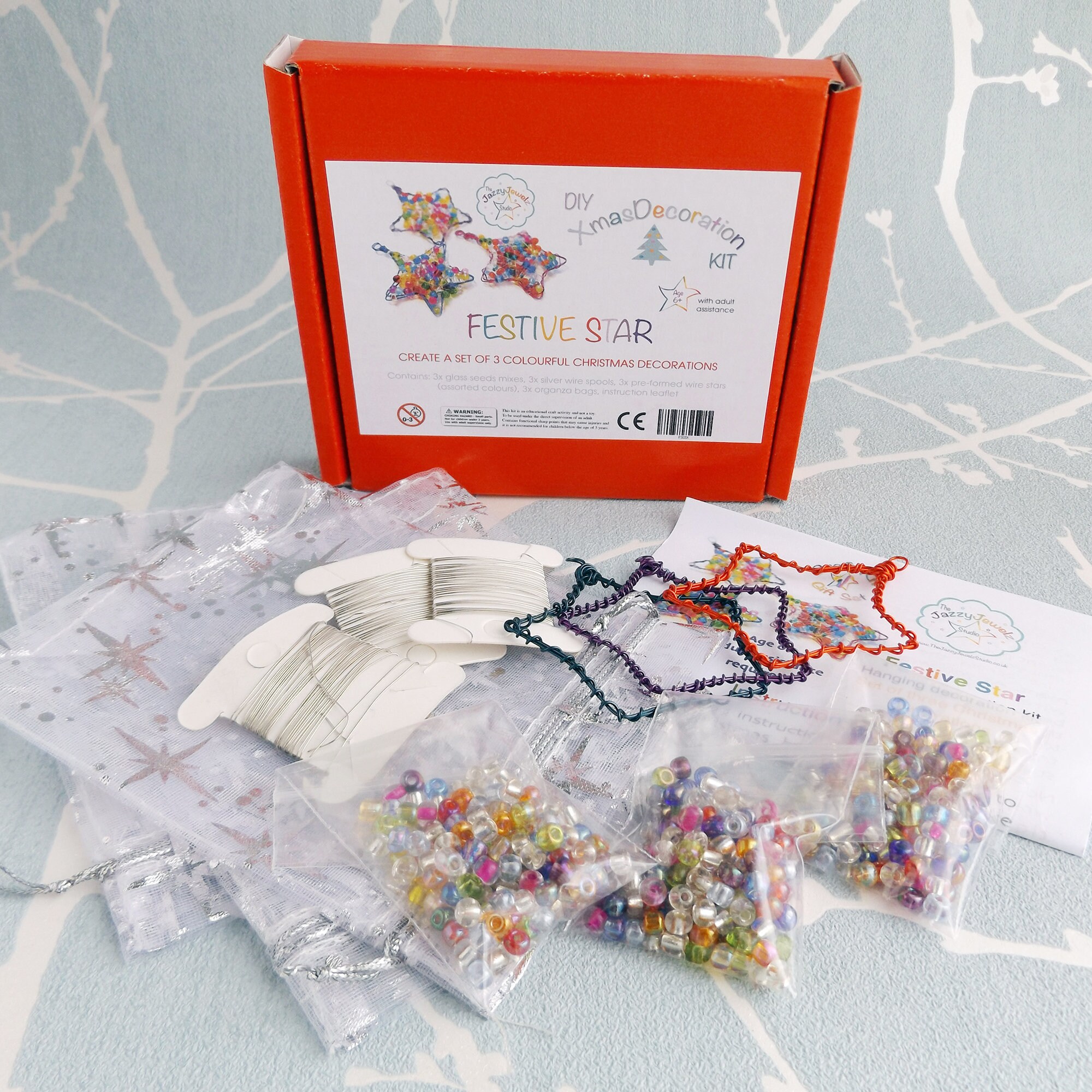 Kids Craft Kit Set of 3 DIY Christmas Decorations Craft Kit | Etsy