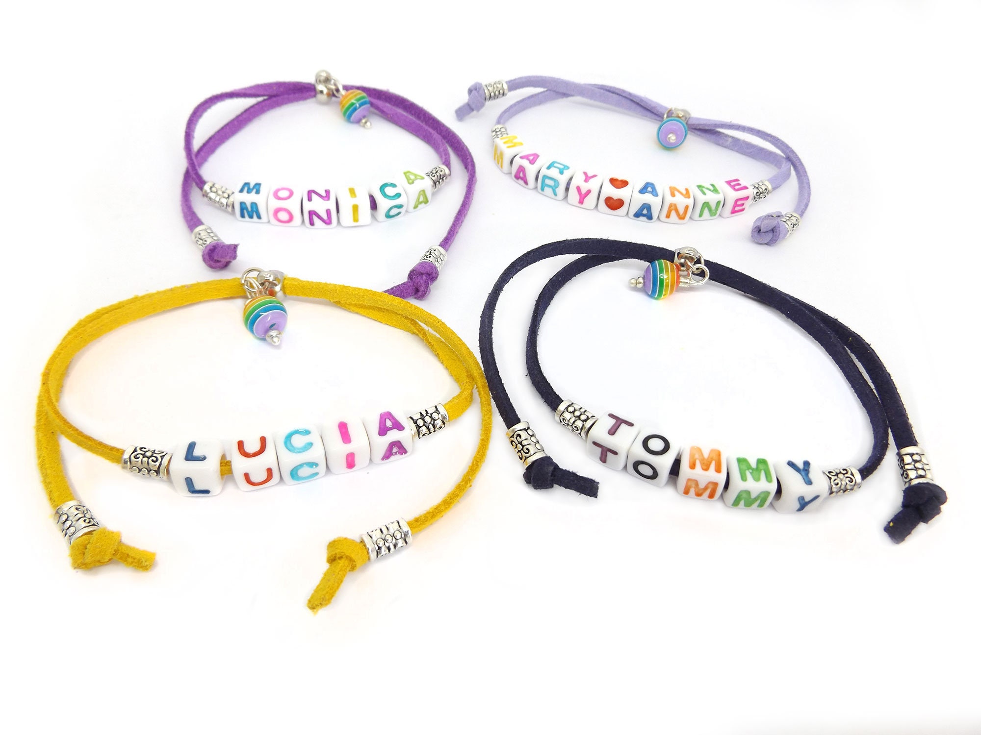 Personalised Name Friendship Bracelet Choice of 18 Colours - Etsy UK