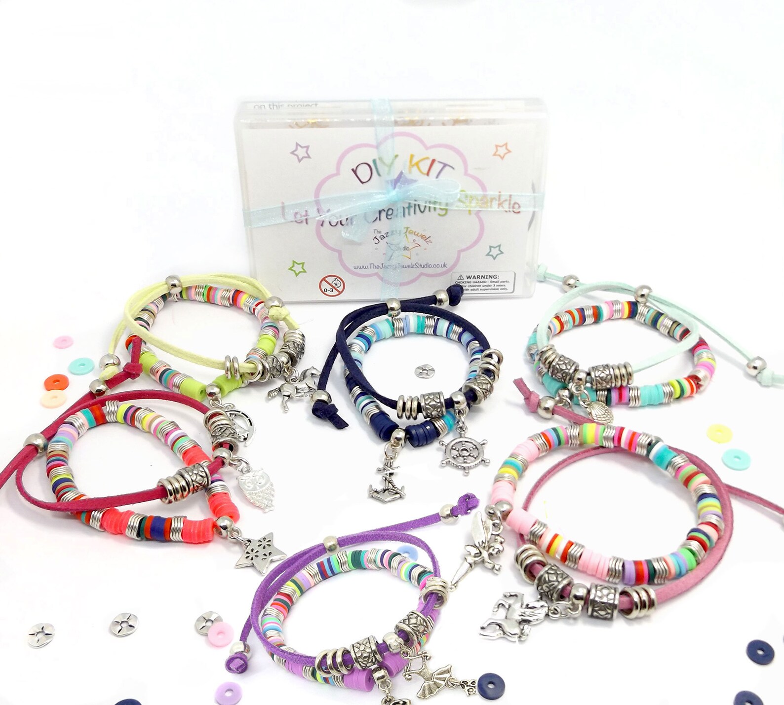 DIY Kit Make Your Own Bracelets Set of 2 Stacking Bracelets - Etsy UK