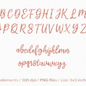 Rose Gold Alphabet, Rose Gold Font, Rose Gold Letters, Rose Gold ...