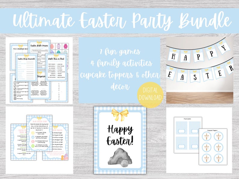 Ultimate Christian Easter Party Bundle, Easter Games Mega Bundle ...
