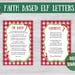 Christian Elf Letter Printable, Elf Welcome and Goodbye Letter, Christ ...
