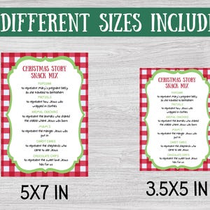 Christmas Story Snack Mix Tag, Fun Kids Ministry Printable, Nativity ...
