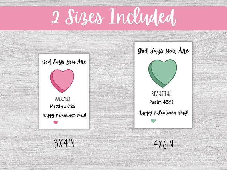 Christian Valentine's Day Conversation Hearts, God Says You Are ...