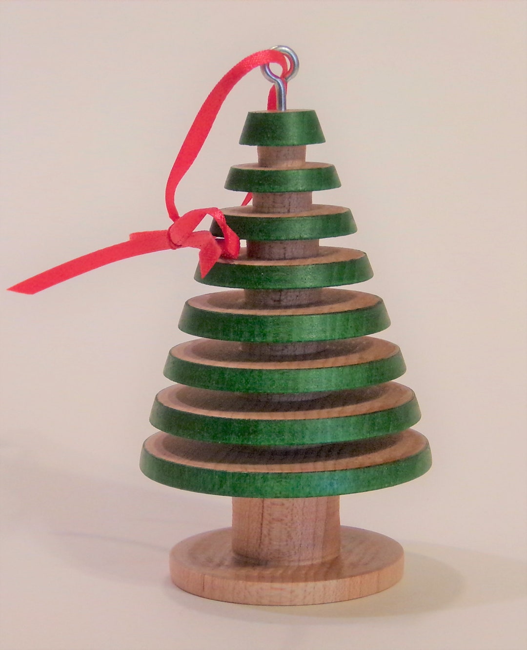 Hand Turned Maple Tree Ornament - Etsy