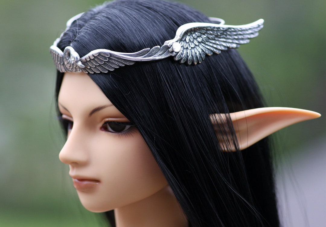 Silver Swan Winged Circlet [for Dolls] - Etsy