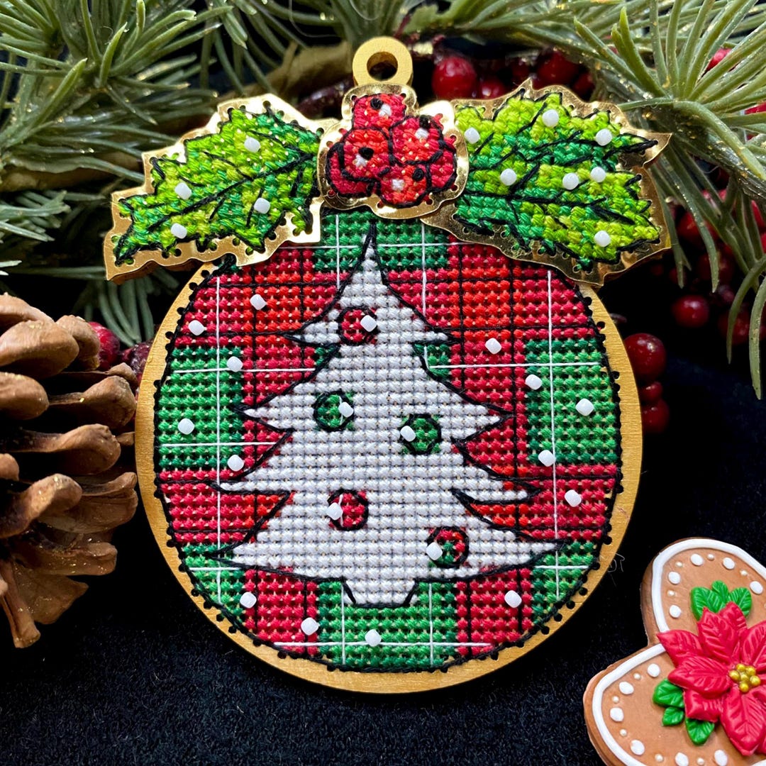 Cross Stitch Kit Christmas Tree Ornament, New Year's Toy, Christmas ...