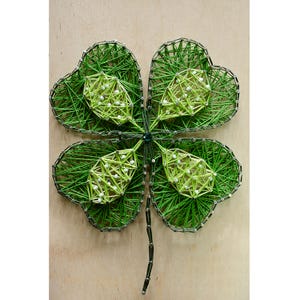 String Art Kit Magic of the Clover, Wall Decor, Needlepoint Kit, DIY ...