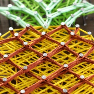 String Art Kit Pineapple, Fruit Wall Decor, Needlepoint Kit, Tropical ...