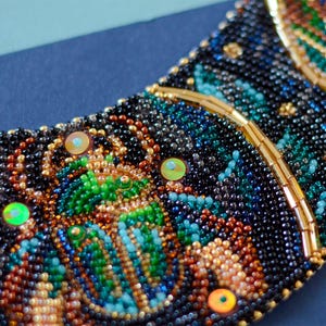 Bead Embroidery Kit Emerald Talisman, Necklace Embroidery, Beaded ...