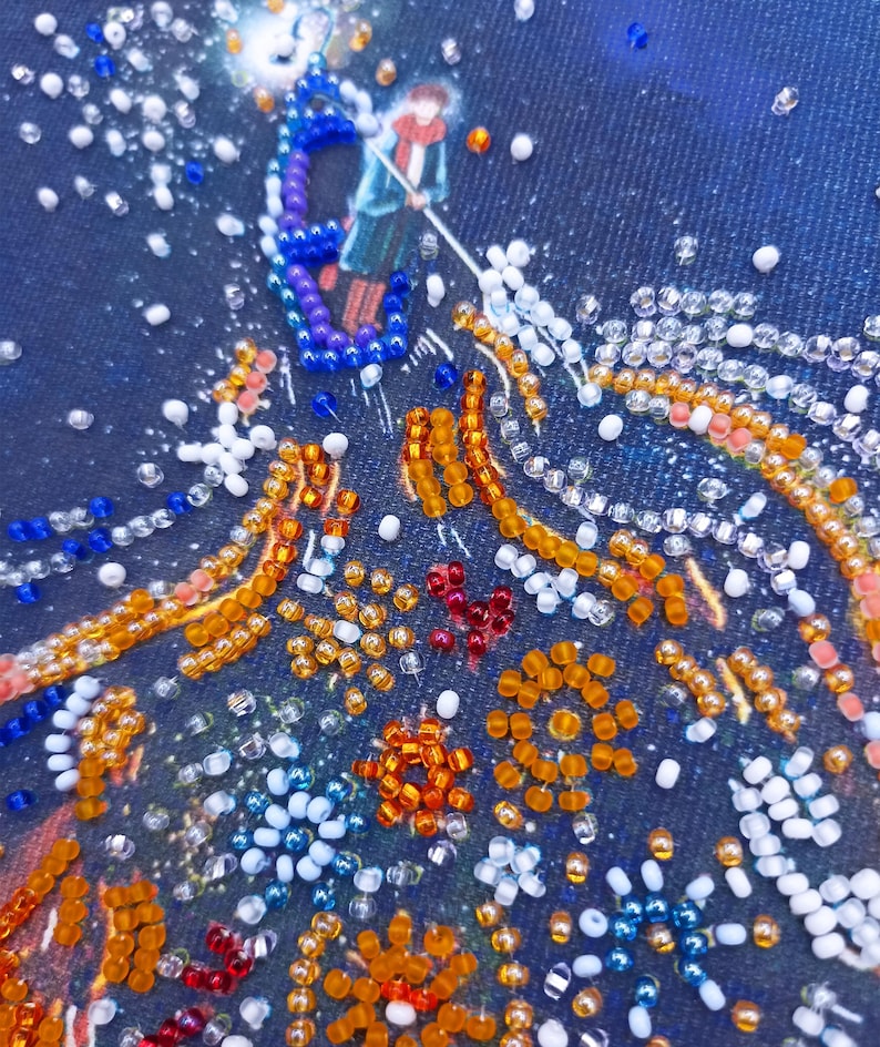 Bead Embroidery Kit Little Prince, Starlight Journey, DIY Beaded Starry ...