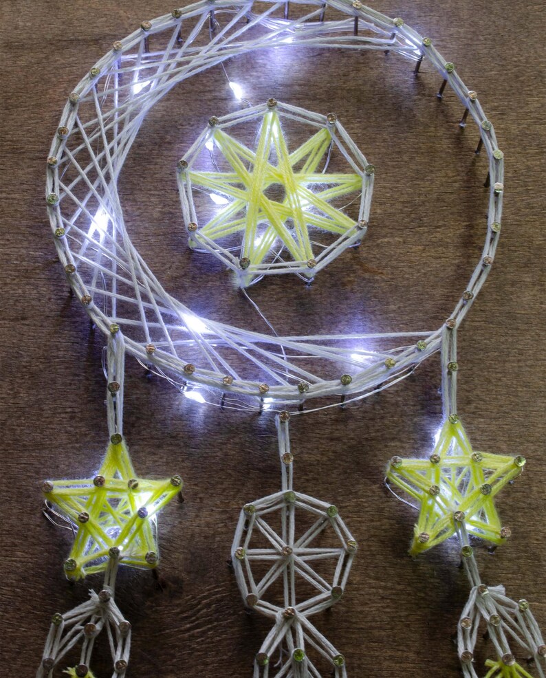 String Art Kit Dream Talisman, Wall Decor, Needlepoint Kit, DIY Moon ...