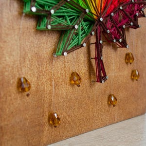 String Art Kit Maple Leaf, Autumn Wall Decor, Needlepoint Kit, Colorful ...