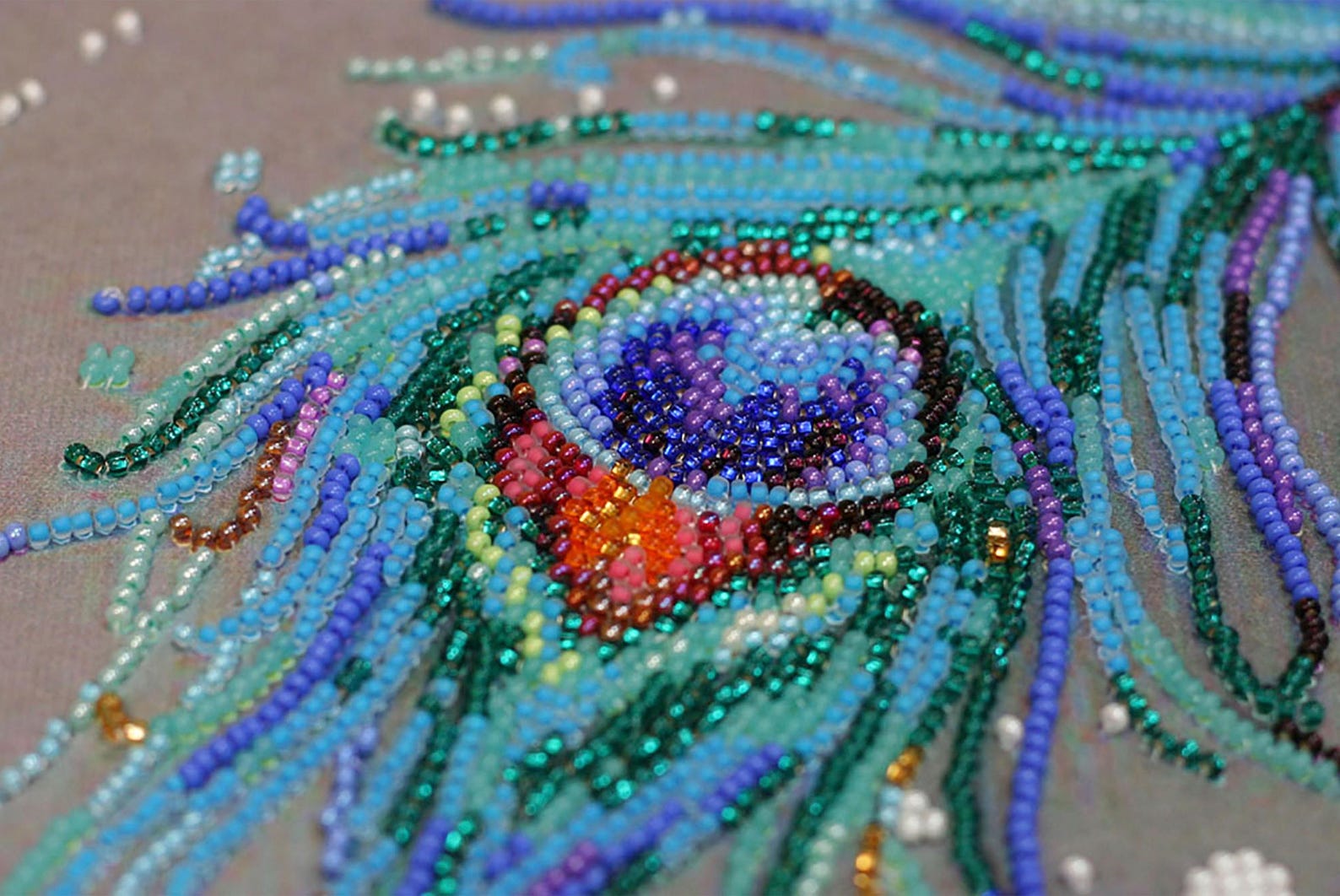Bead Embroidery Kit Royal Gaze, Eye Embroidery, DIY Beaded Eye - Etsy