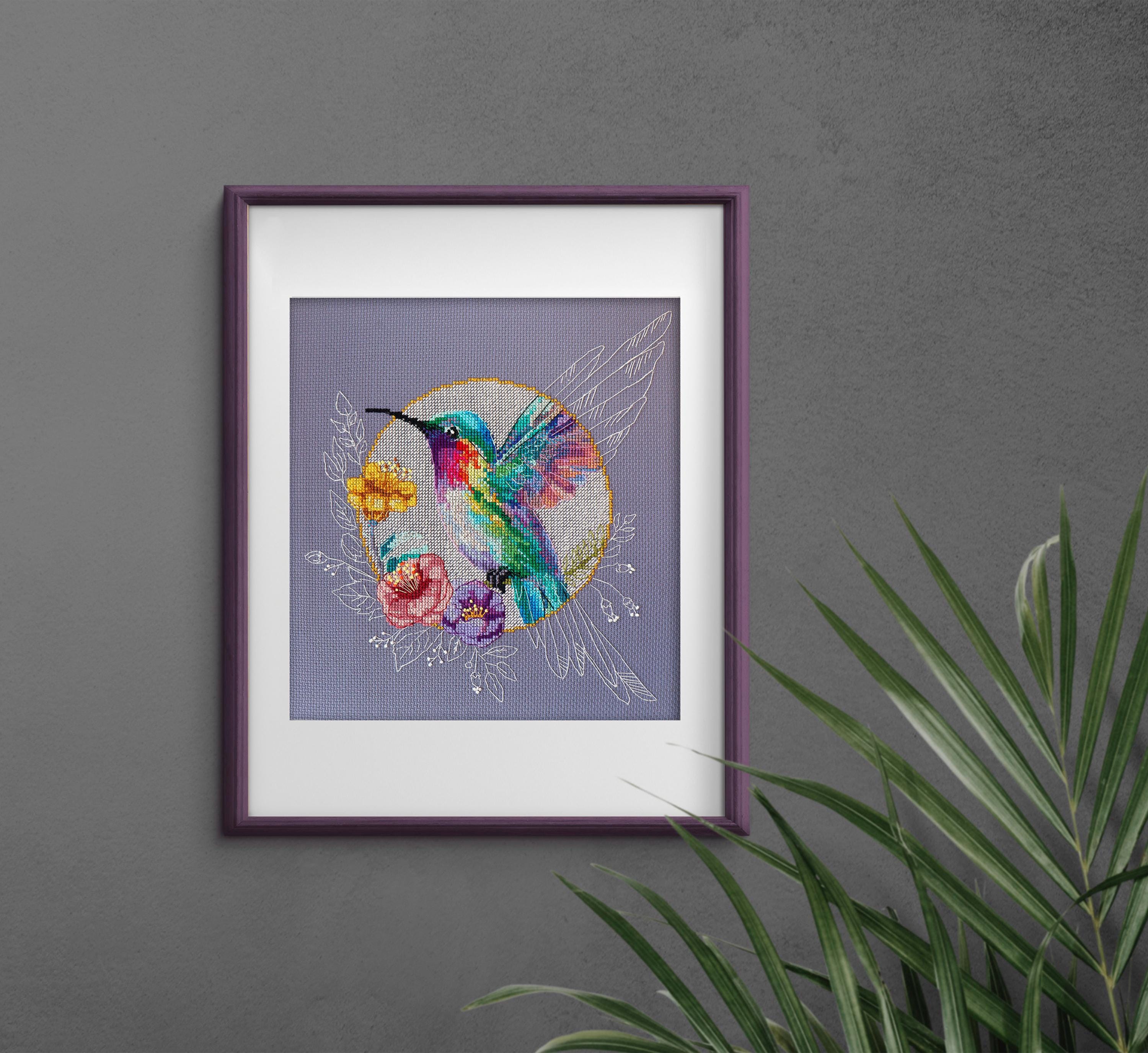 Cross Stitch Kit Paradise Bird, Bird Embroidery, Needlepoint Kit - Etsy