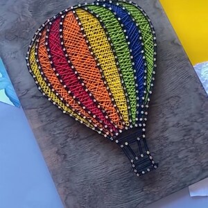String Art Kit Colorful Balloon, Wall Decor, Needlepoint Kit, DIY Craft ...