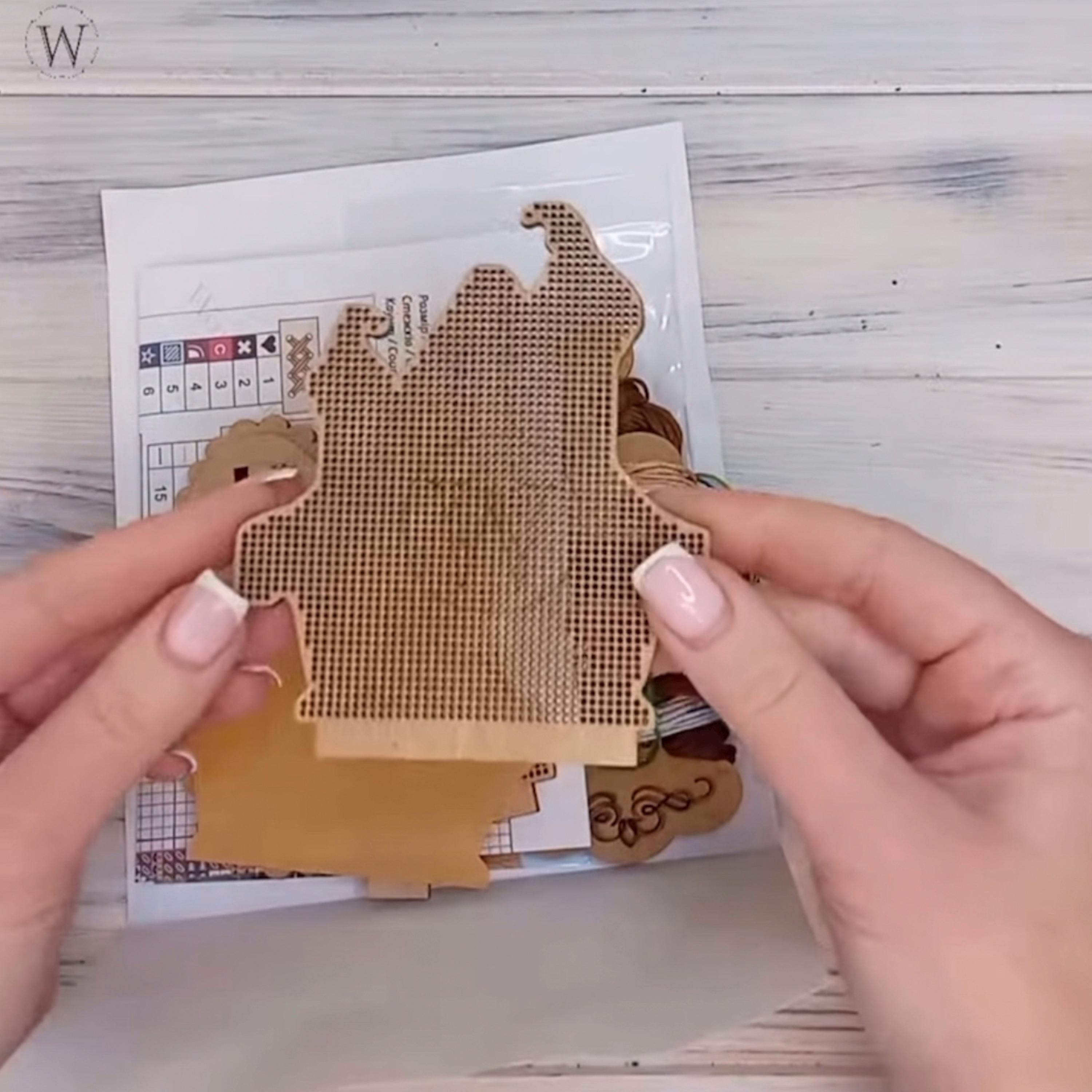 Cross Stitch Kit Gingerbread House, Winter House Embroidery, DIY ...