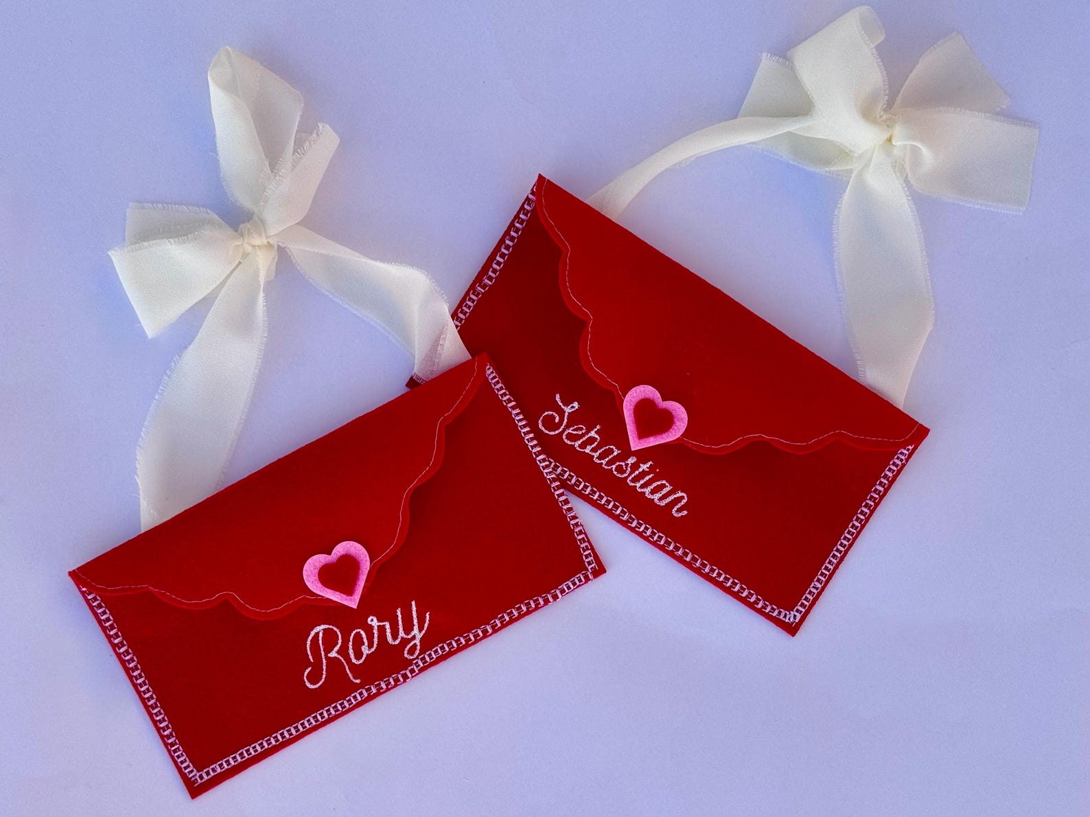 Custom Felt Valentine Envelope | Personalized Love Letter Holder | Kids ...