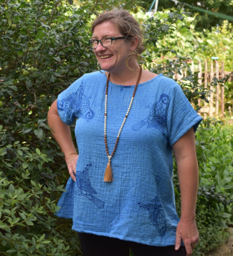 Bird Gauze Shirt - Etsy