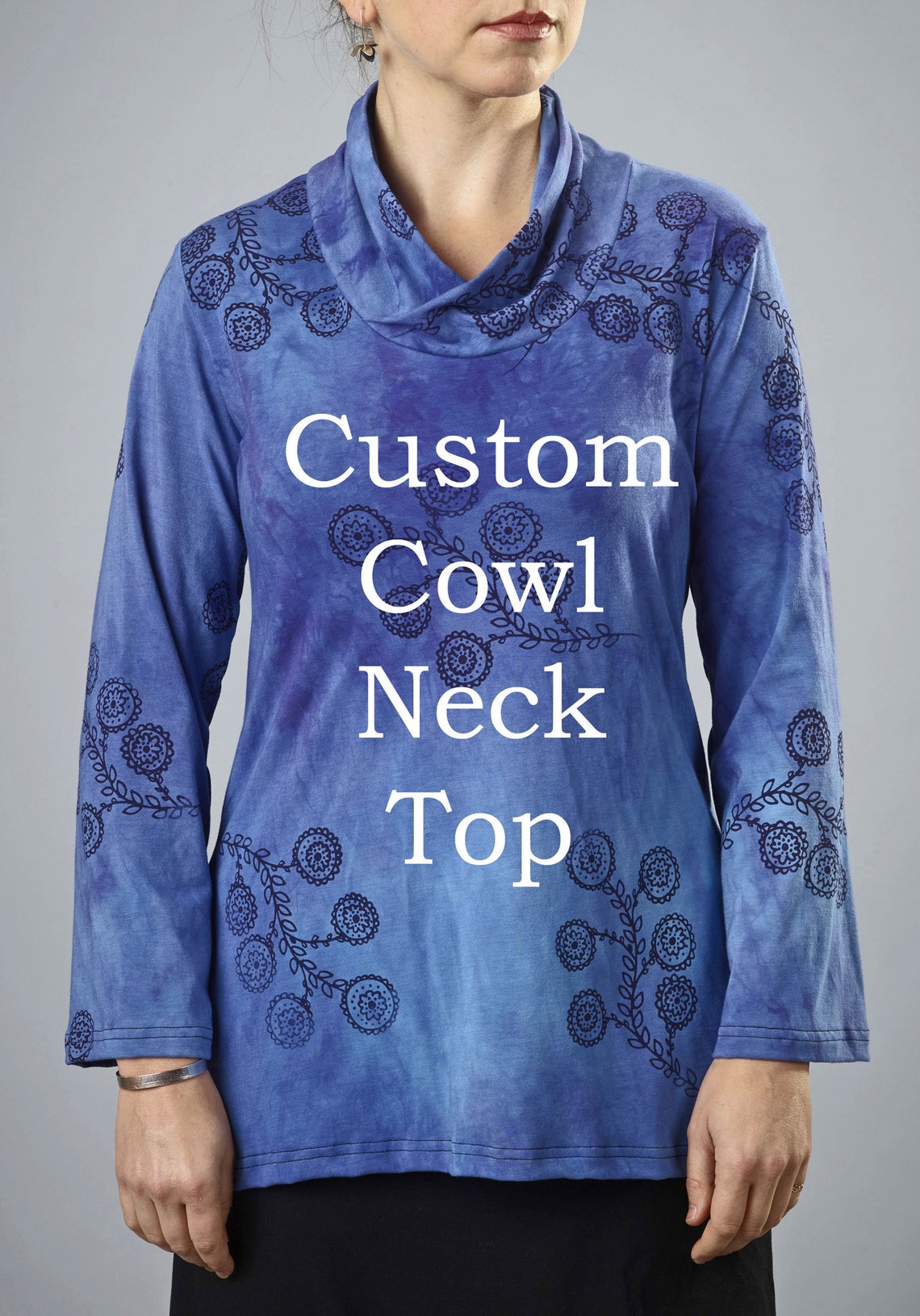 Custom Cowl Neck Top - Etsy