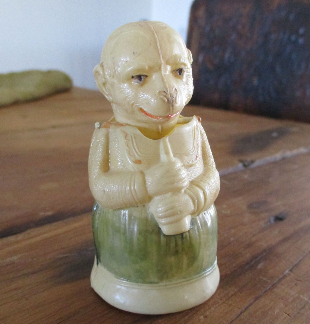 Antique Celluloid Monkey Bobble Head Toy 1920's RARE and ADORABLE - Etsy