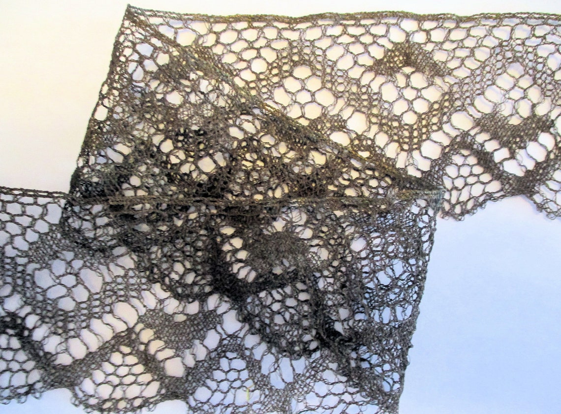 Antique Metallic Lace Trim 1800's Gorgeous Italian Authentic - Etsy