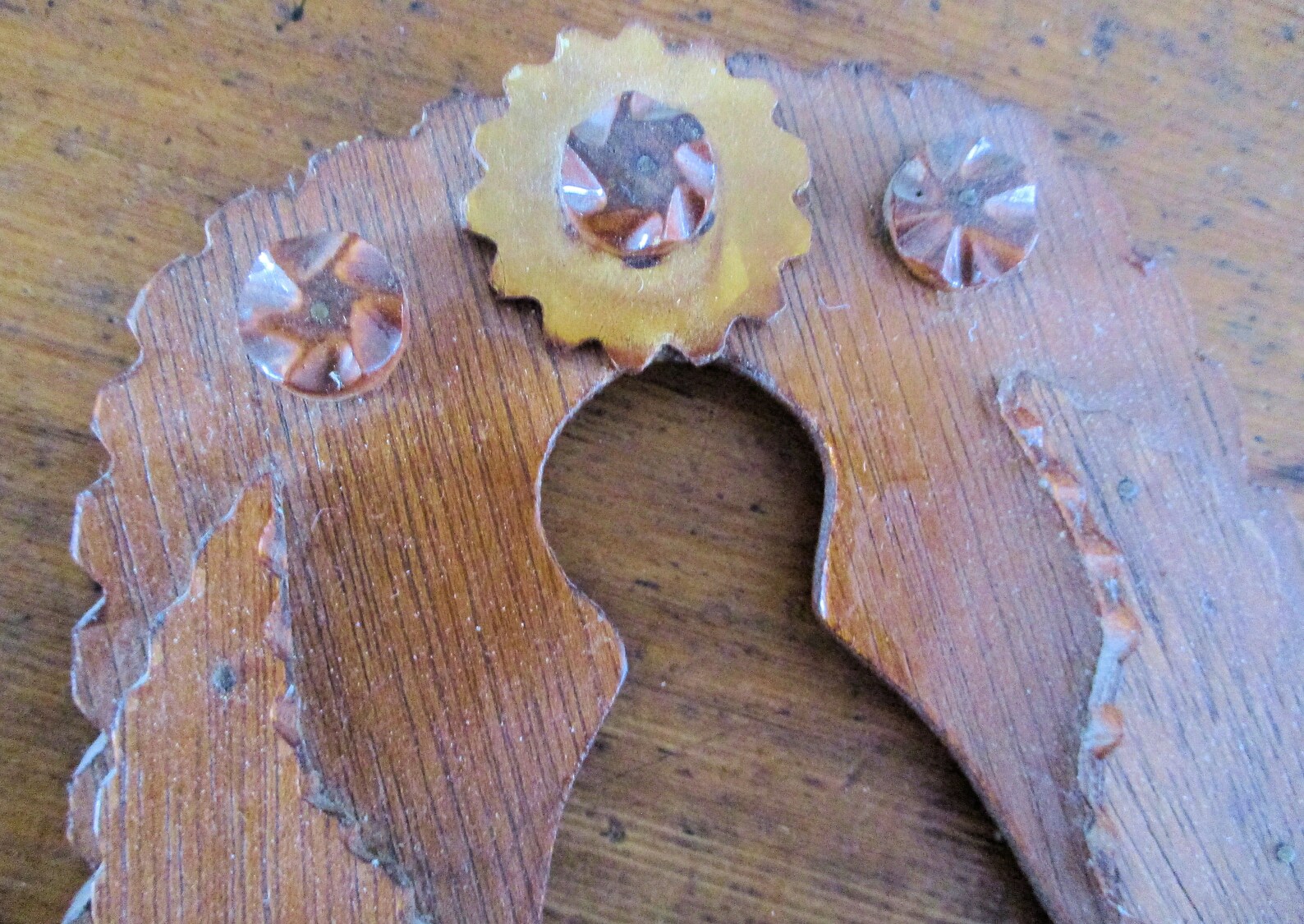 Antique Tramp Art Wall Pocket Folk Art Hearts C.1900 Authentic ...