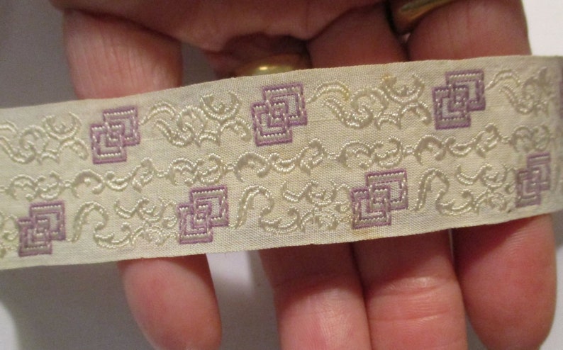 Antique Ribbon Silk Trim French Embroidered 1800s | Etsy