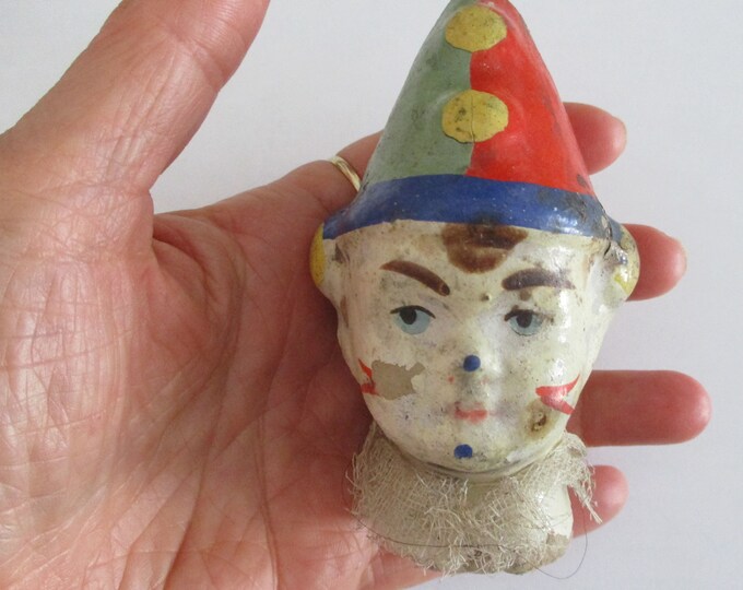 Antique Clown Head German Composite 1800s Fabulous - Etsy