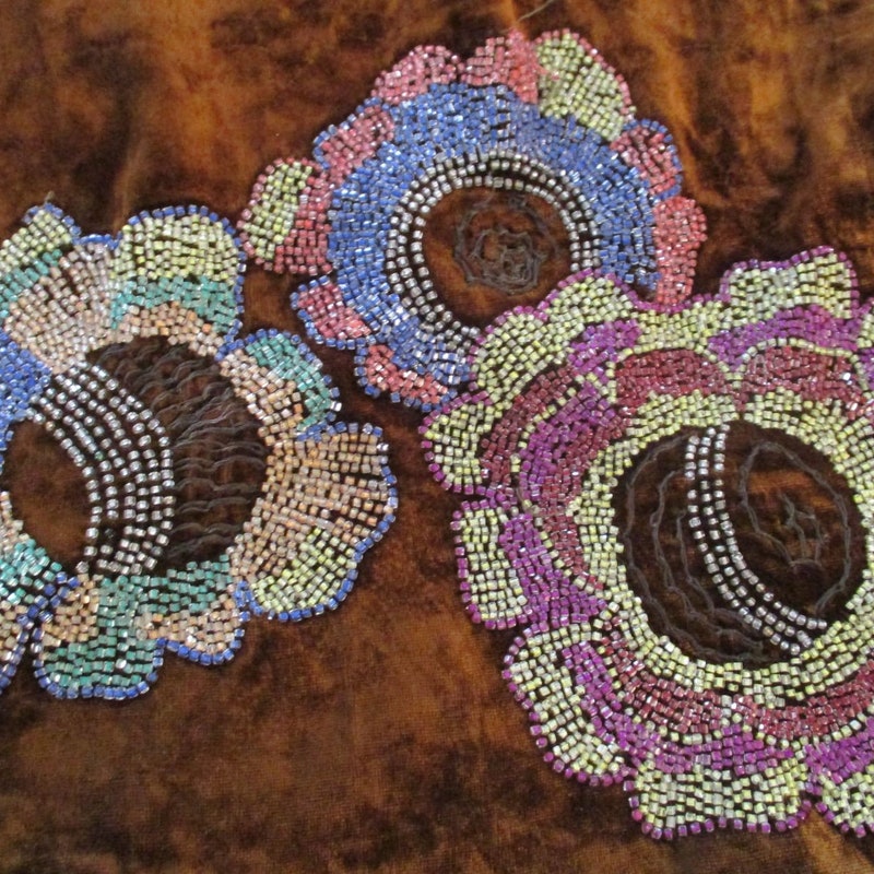 Beaded Velvet Fabric - Etsy