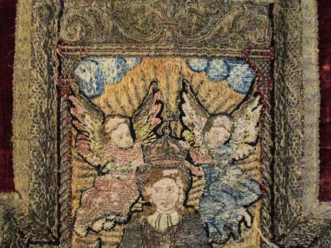 Antique Silk Velvet Vestment French Angels 1700's Orphrey RARE - Etsy