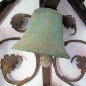 Antique Architectural Salvage 1800's Iron Steeple Bell French FABULOUS ...