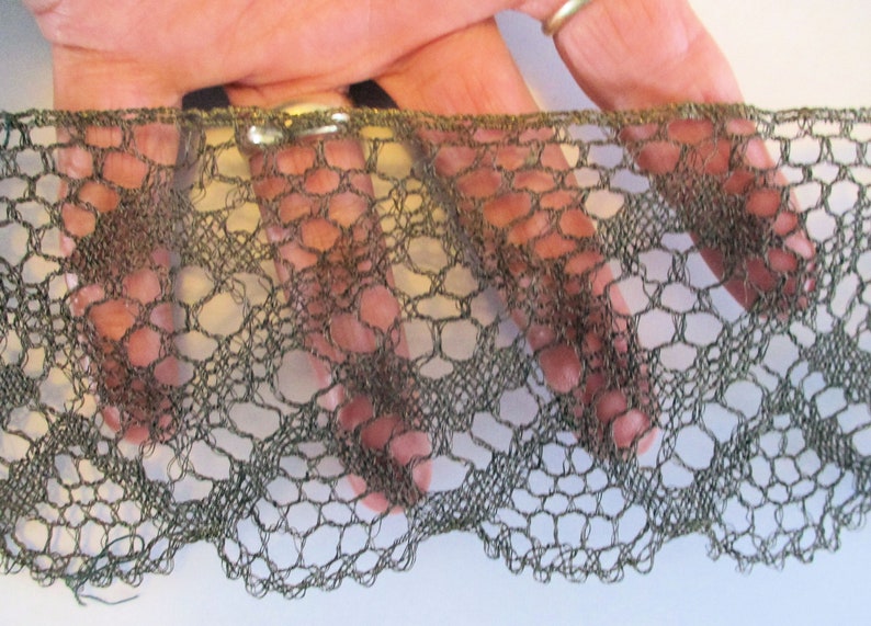 Antique Metallic Lace Trim 1800's Gorgeous Italian - Etsy