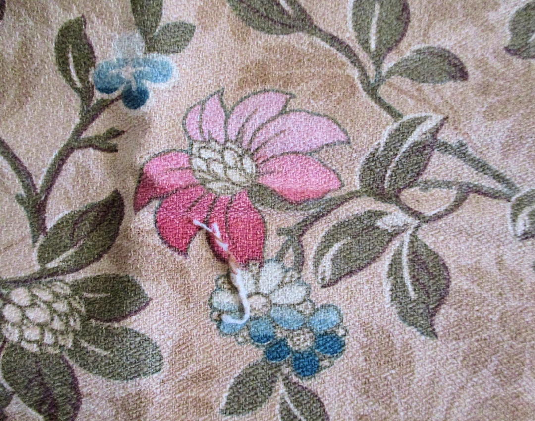Antique Fabric Cotton French Taupe Tone on Tone Lovely - Etsy