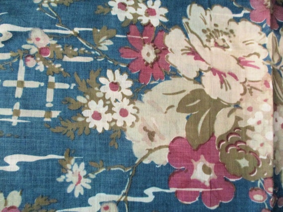 Antique Linen Fabric English Farmhouse 70 X 16 3/4 | Etsy